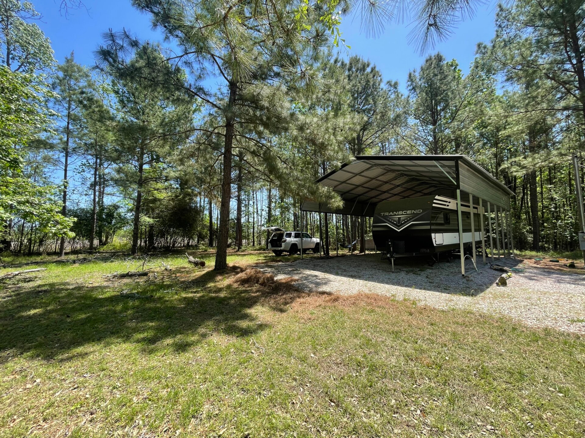 5.7 Acres Unrestricted Totally Hidden with Turn-Key RV Pad & Overhang ...